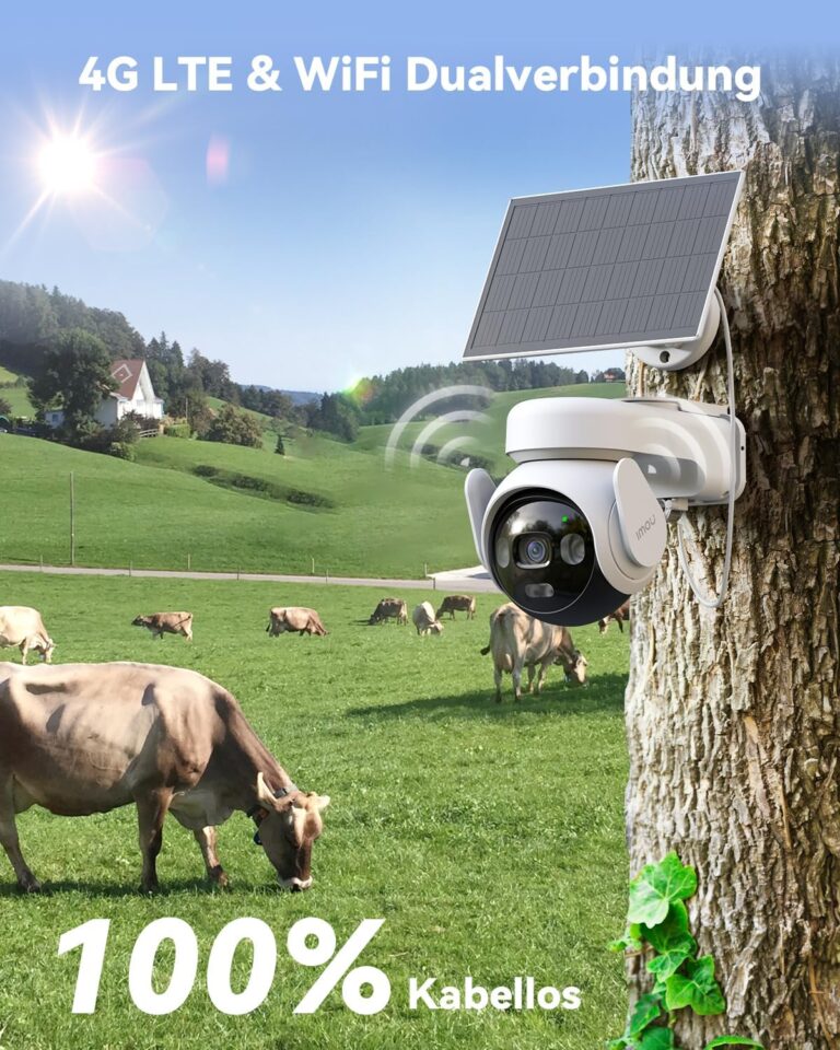 Imou 4G LTE Caméra Surveillance Solaire - Solution Totalement Autonome ...
